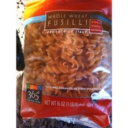 365 Everyday Value Pasta - Whole Wheat Fusilli (Organic): Calories ...