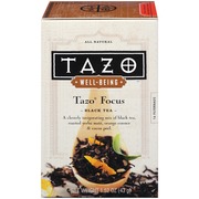 Tazo Tea Bags,Tazo Focus Black Tea 1.52 Oz: Calories, Nutrition ...