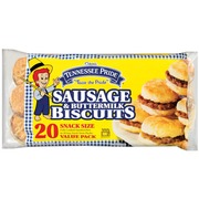 Tennessee Pride Biscuits,Sausage & Buttermilk 20 Ct: Calories ...