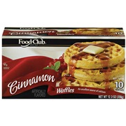 Food Club Waffles,Cinnamon: Calories, Nutrition Analysis & More | Fooducate