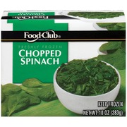 Food Club Spinach,Chopped: Calories, Nutrition Analysis & More | Fooducate