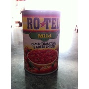 Rotel Mild Diced Tomatoes And Green Chiles: Calories, Nutrition ...