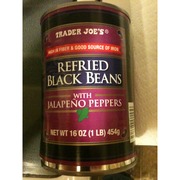 Trader Joe's Refried Black Beans With Jalepeno Peppers: Calories, Nutrition Analysis & More ...