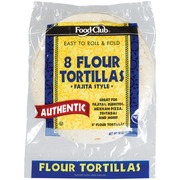 Food Club Tortillas,Flour Fajita Style 8 Ct: Calories, Nutrition ...