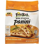 Farm Rich Mini Stuffed Panini,Grilled Chicken Club: Calories, Nutrition ...