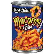 Food Club Macaroni & Beef,In Tomato & Meat Sauce: Calories, Nutrition ...