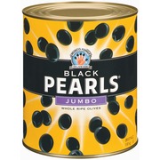 Black Pearls Olives,Jumbo Whole Ripe: Calories, Nutrition Analysis ...