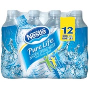 Nestle Pure Life Natural Spring Water,0.5 L: Calories, Nutrition ...