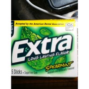 Extra Extra Spearmint Sugarfree Gum: Calories, Nutrition Analysis ...