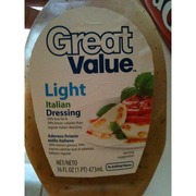 Great Value Light Italian Dressing: Calories, Nutrition Analysis & More ...