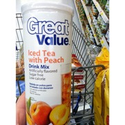 Great Value Iced Tea with Peach Drink Mix: Calories, Nutrition Analysis ...