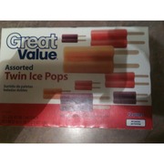 Great Value Assorted Twin Ice Pops: Calories, Nutrition Analysis & More ...