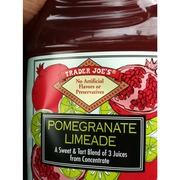 Trader Joe's Pomegranate Limeade: Calories, Nutrition Analysis & More | Fooducate
