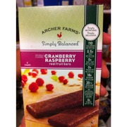 Archer Farms Simply Balanced Cranberry Raspberry Real Fruit Bars ...
