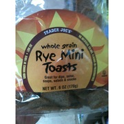 Trader Joe's Whole Grain Rye Mini Toasts: Calories, Nutrition Analysis ...