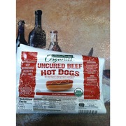 Central Market HEB Organics Beef - Uncured Hot Dogs, Organic: Calories ...