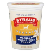 Straus Family Creamery Yogurt, Vanilla: Calories, Nutrition Analysis ...