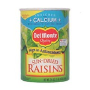 Del Monte Raisins, All Natural: Calories, Nutrition Analysis & More ...