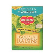Del Monte Golden Raisins: Calories, Nutrition Analysis & More | Fooducate