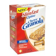 Slim Fast Meal On-The-Go Bars, Chewy Granola Peanut Butter: Calories ...