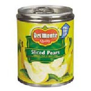 Del Monte Sliced Pears, In Heavy Syrup: Calories, Nutrition Analysis ...