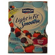 Dannon Smoothies, Mixed Berry with Pomegranate: Calories, Nutrition ...