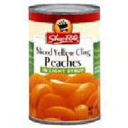 ShopRite Peaches, Sliced Yellow Cling in Light Syrup: Calories ...