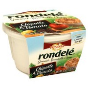 Rondele Gourmet Spreadable Cheese, Chipotle & Tomato: Calories ...