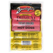 Zweigle's Hot Dogs, Skinless Premium, Texas Brand: Calories, Nutrition ...