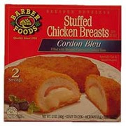 Barber Foods Stuffed Chicken Breasts, with Rib Meat, Cordon Bleu ...