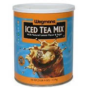 Wegmans Iced Tea Mix, with Natural Lemon Flavor & Sugar: Calories ...