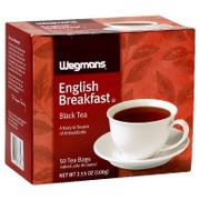 Wegmans Black Tea, English Breakfast: Calories, Nutrition Analysis ...