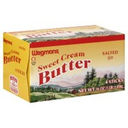 Wegmans Butter, Sweet Cream, Salted: Calories, Nutrition Analysis ...