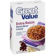 Great Value Cereal, Raisin Bran, Extra Raisin: Calories, Nutrition ...