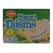 Del Monte Yogurt Raisins, Vanilla, Snack Pack: Calories, Nutrition ...