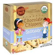 Snikiddy Snacks Chocolate Chippers, Organic, Snack Packs: Calories ...