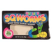 Nuclear SQ Worms Sour Neon Gummi Worms: Calories, Nutrition Analysis ...