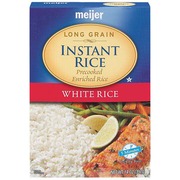 Meijer Instant Rice, White, Long Grain: Calories, Nutrition Analysis ...