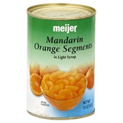 Meijer Mandarin Orange Segments, in Light Syrup: Calories, Nutrition ...
