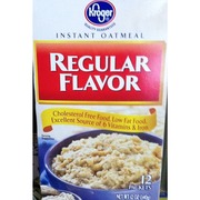 Kroger Instant Oatmeal, Regular Flavor: Calories, Nutrition Analysis ...