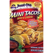Jose Ole Beef & Cheese Mini Tacos: Calories, Nutrition Analysis & More ...