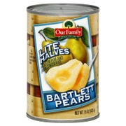Our Family Bartlett Pears, Lite Halves: Calories, Nutrition Analysis ...