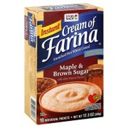 Stop & Shop Cream of Farina, Instant, Maple & Brown Sugar: Calories ...