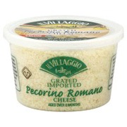 Il Villaggio Cheese, Pecorino Romano, Grated: Calories, Nutrition ...