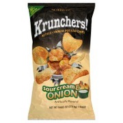 Krunchers! Potato Chips, Kettle Cooked, Sour Cream & Onion: Calories ...