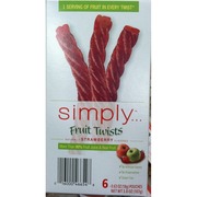 Simply Fruit Twists, Strawberry: Calories, Nutrition Analysis & More ...