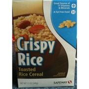 Safeway Cereal, Toasted Rice: Calories, Nutrition Analysis & More ...