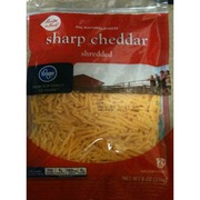 Kroger Cheese, Shredded, Sharp Cheddar: Calories, Nutrition Analysis ...