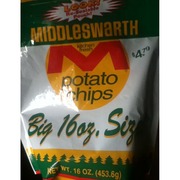 Middleswarth Potato Chips: Calories, Nutrition Analysis & More | Fooducate