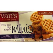 Van's Natural Foods Waffles, Minis, Chocolate Chip: Calories, Nutrition ...